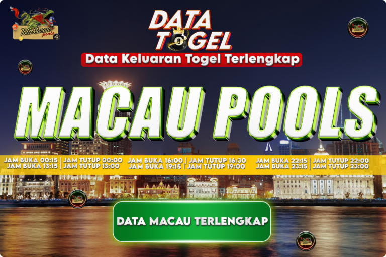 Data Macau, Angka Toto Macau Hari Ini, Keluaran Macau : DATATOGEL